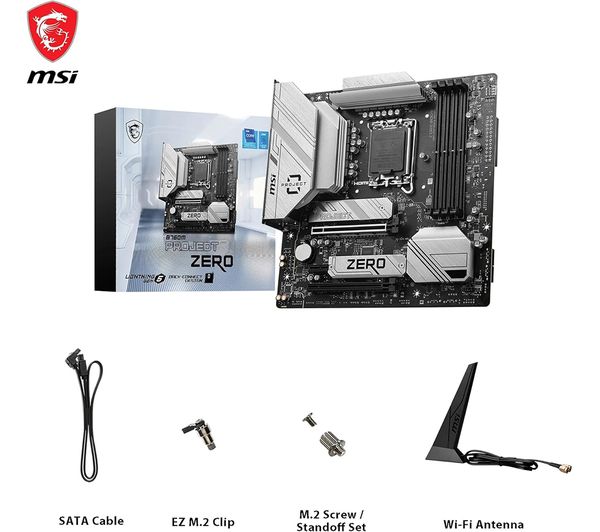 MSI B760M Project Zero LGA1700 Motherboard - 125132 - Currys Business