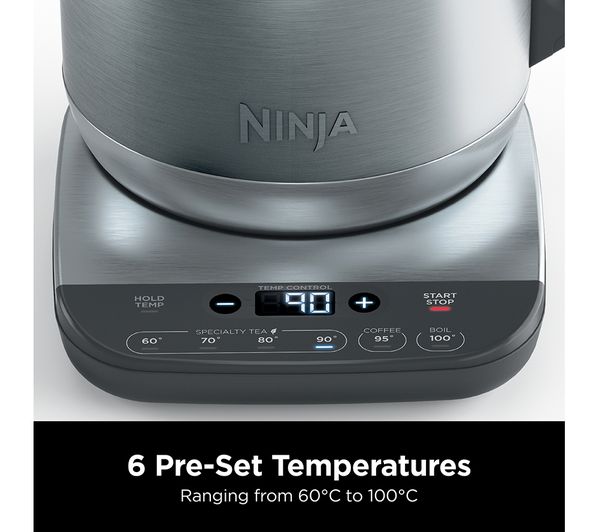NINJA Perfect Temperature KT201UK Jug Kettle - Stainless Steel ...