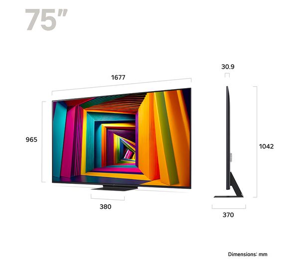 LG 75UT91006LA 75" Smart 4K Ultra HD HDR LED TV with Amazon Alexa ...