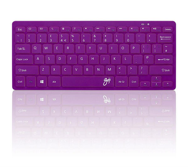 GOJI GKBMMPP16 Wireless Keyboard - Purple - - Currys Business