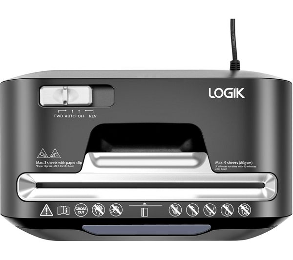 LOGIK L9CSCUT24 Cross Cut Paper Shredder - - Currys Business