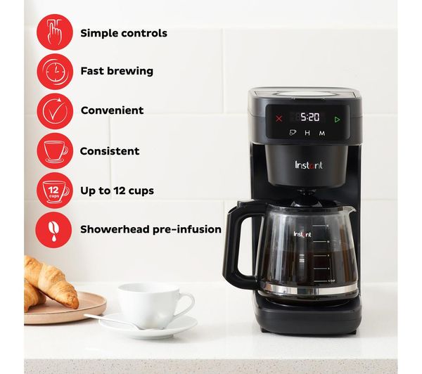 INSTANT POT Infusion Brew Filter Coffee Machine - Black - 140-1097-01 ...