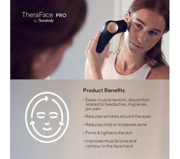 THERABODY TheraFace Pro Face Massager - Black - TF02224-01 - Currys ...