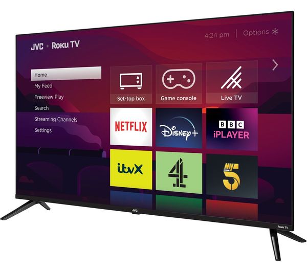 JVC LT-43CR530 Roku TV 43" Smart 4K Ultra HD HDR LED TV - - Currys Business