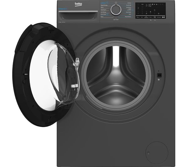 BEKO Pro EnergySpin IronFast BM3WT4841IA 8 kg 1400 Spin Washing Machine ...