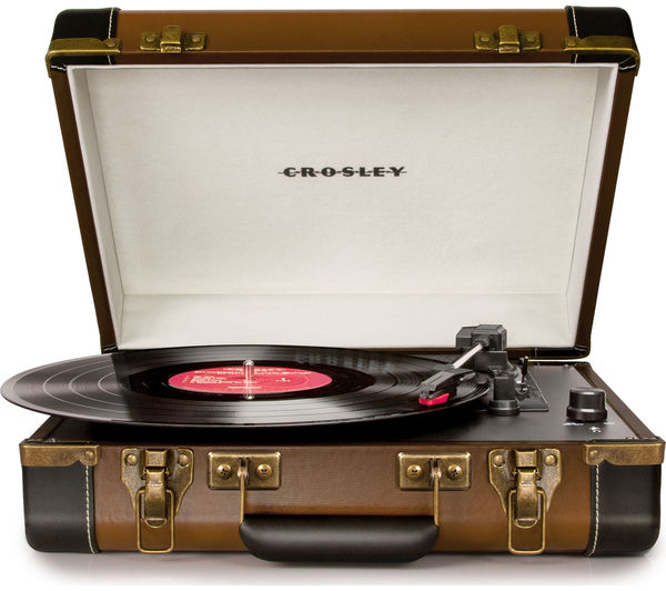 CROSLEY Executive Portable USB Turntable - Brown - CR6019A-BR - Currys ...