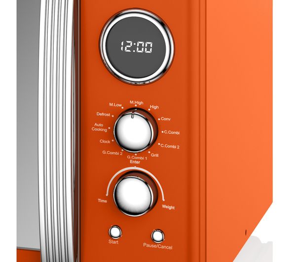 Buy SWAN SM22080ON Retro Microwave with Grill - Orange | Free Delivery ...