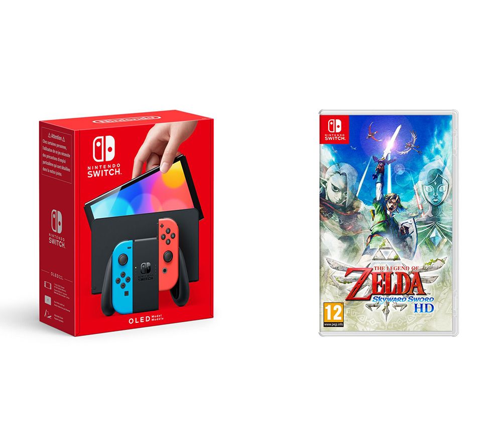 Nintendo Switch Oled & Legend Of Zelda: Skyward Sword Hd Bundle ...