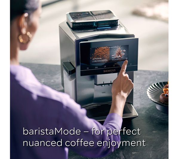 SIEMENS TQ907GB3 EQ900 Smart Bean to Cup Coffee Machine - Black ...
