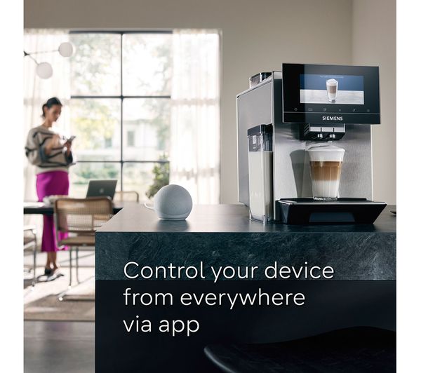 SIEMENS TQ907GB3 EQ900 Smart Bean to Cup Coffee Machine - Black ...