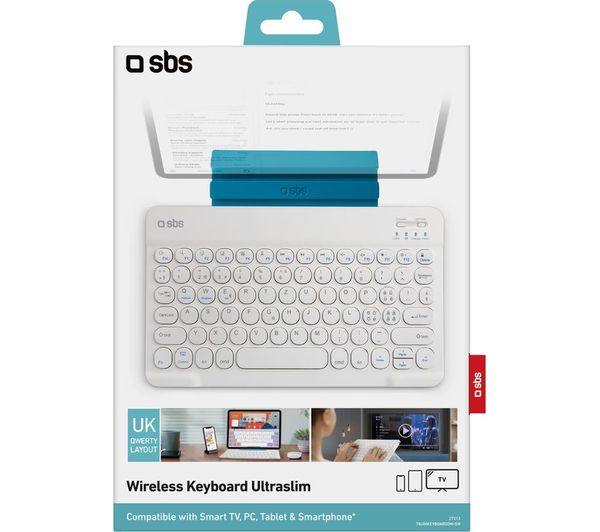 SBS Universal Wireless Keyboard - White - SBSTAUNIKEY-UK - Currys Business