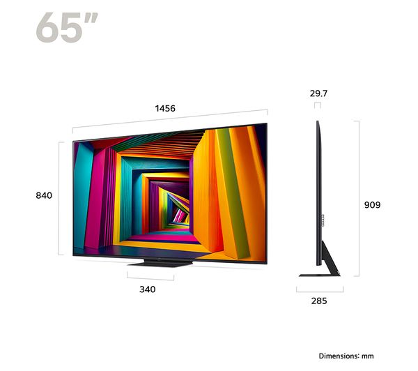 LG 65UT91006LA 65" Smart 4K Ultra HD HDR LED TV with Amazon Alexa ...