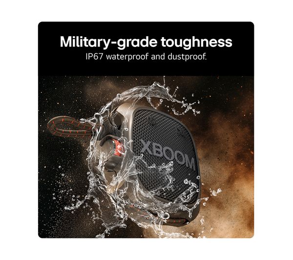 LG XBOOM Go XG2 Portable Bluetooth Speaker - Black - XG2TBK - Currys ...