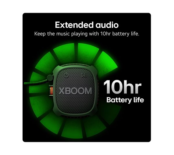 LG XBOOM Go XG2 Portable Bluetooth Speaker - Black - XG2TBK - Currys ...