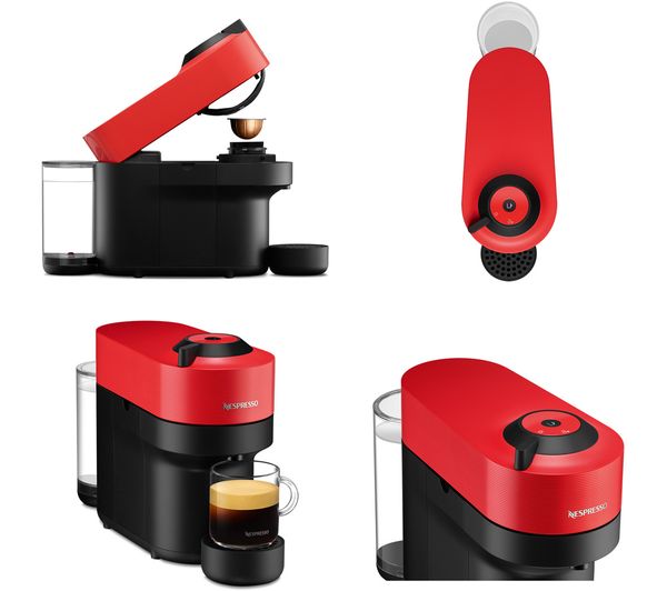 NESPRESSO by Krups Vertuo Pop XN920540 Smart Coffee Machine - Red ...
