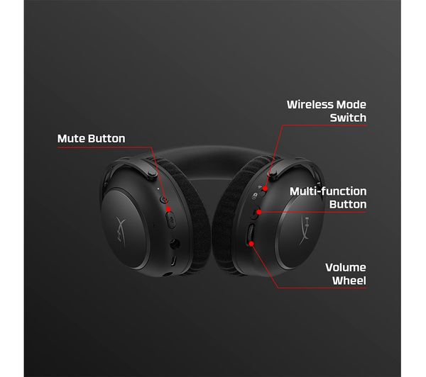 HYPERX Cloud Alpha 2 7.1 Wireless Gaming Headset - Black - AJ5C7AA - Currys Business