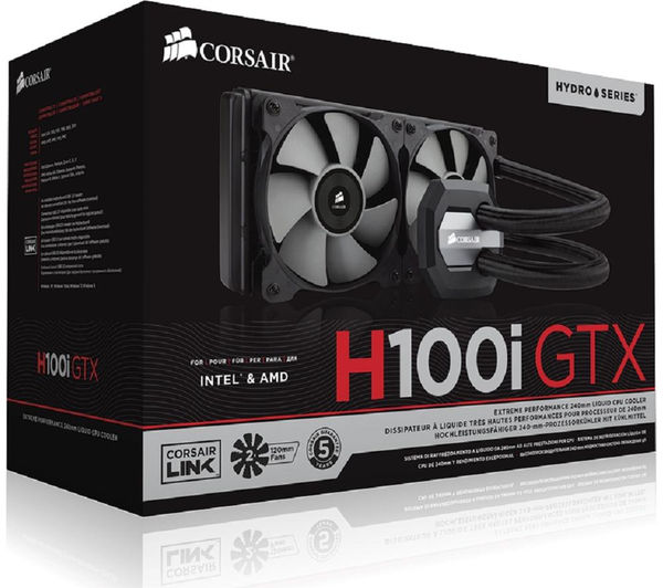 Buy CORSAIR Hydro H100I V2 240 Mm CPU Cooler Free Delivery Currys Buy CORSAIR Hydro H100I V2 240 Mm CPU Cooler Free Delivery Currys