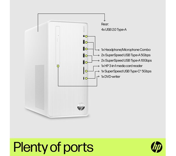 HP Pavilion TP01-3007na Desktop - Intel® Core™ i7, 1 TB SSD, White ...