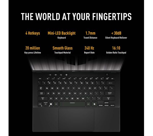 ASUS TUF Gaming FA401WU-RG006W 14" Gaming Laptop - AMD Ryzen AI 9, RTX ...