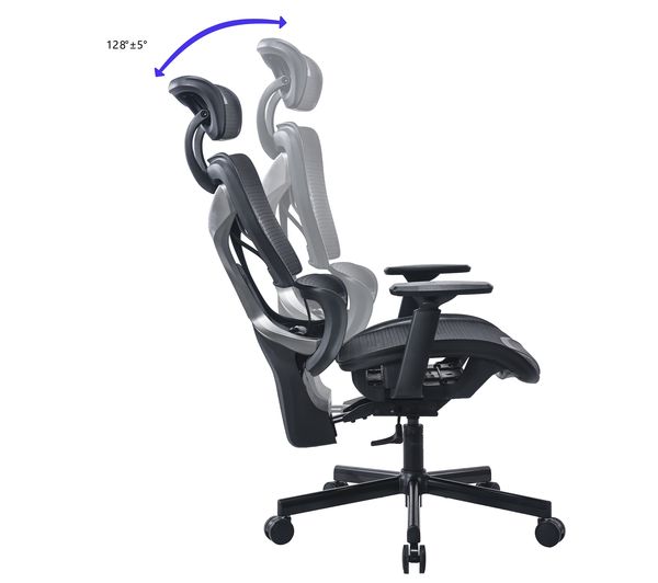 ADX Ergonomic X 24 Gaming Chair - Black & Grey - - Currys Business