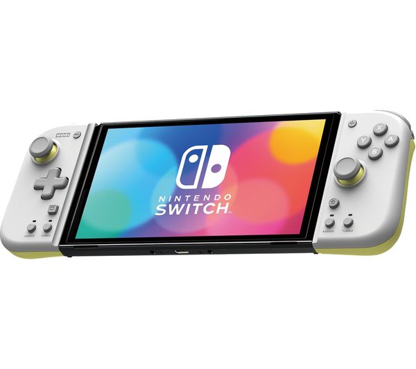 HORI Nintendo Switch Split Pad Compact Light Grey Yellow 10375880 Currys Business