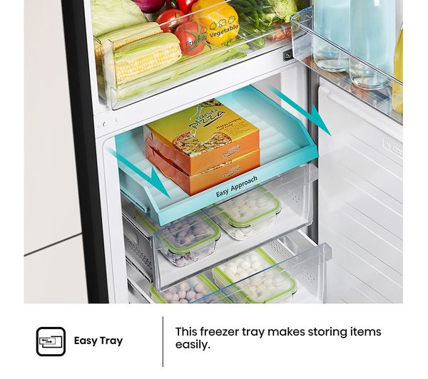 HISENSE RB327N4BBE 50/50 Fridge Freezer - Black & Steel - RB327N4BBE ...