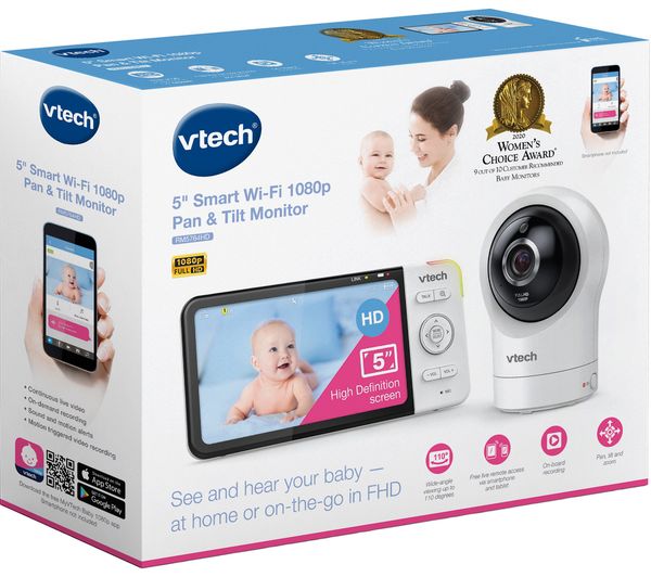 VTECH RM5764HD 5" Full HD Smart WiFi Video Baby Monitor - 304203 ...