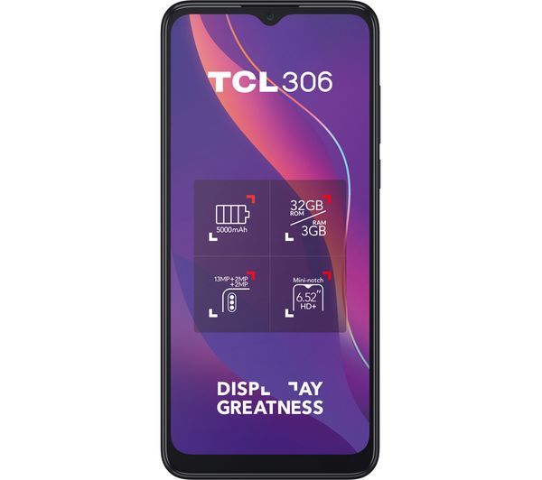 6102H - TCL 306 - 32 GB, Space Gray - Currys Business