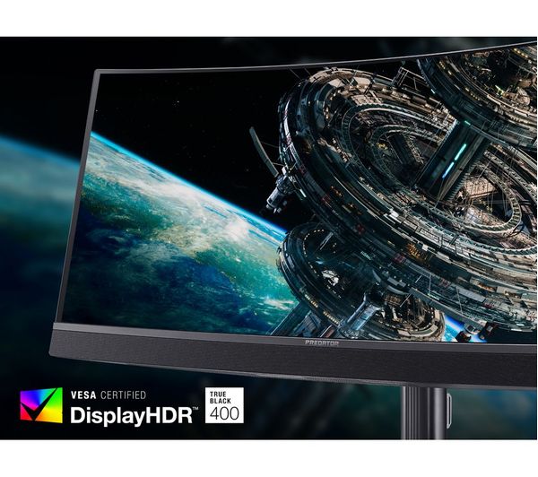 ACER Predator X34Vbmiiphuzx Wide Quad HD 34" Curved OLED Gaming Monitor - Black - UM.CXXEE.V02 ...