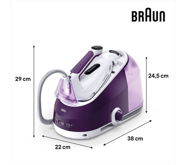 BRAUN CareStyle 5 IS5247VI Steam Generator Iron - White & Violet ...