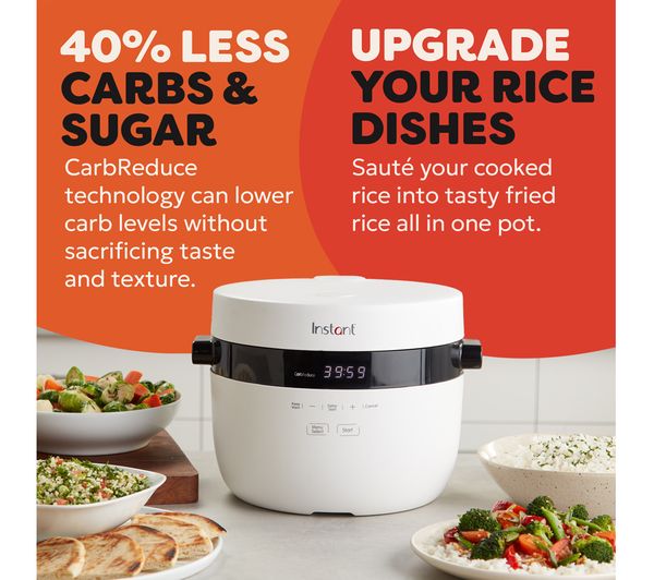 INSTANT POT Rice Cooker & Steamer - White - 140-5022-01-UK - Currys ...