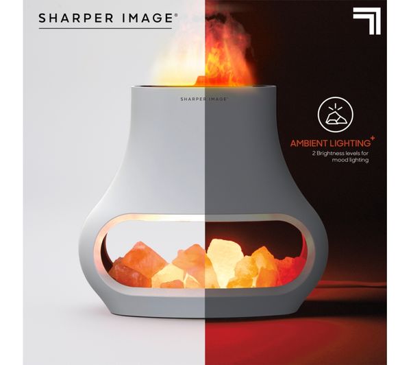 SHARPER IMAGE Salt Lamp Diffuser - White - 000000000010454341 - Currys ...