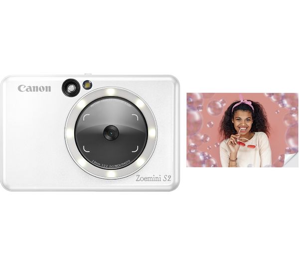 CANON Zoemini S2 Digital Instant Camera - Pearl White - 4519C007 ...