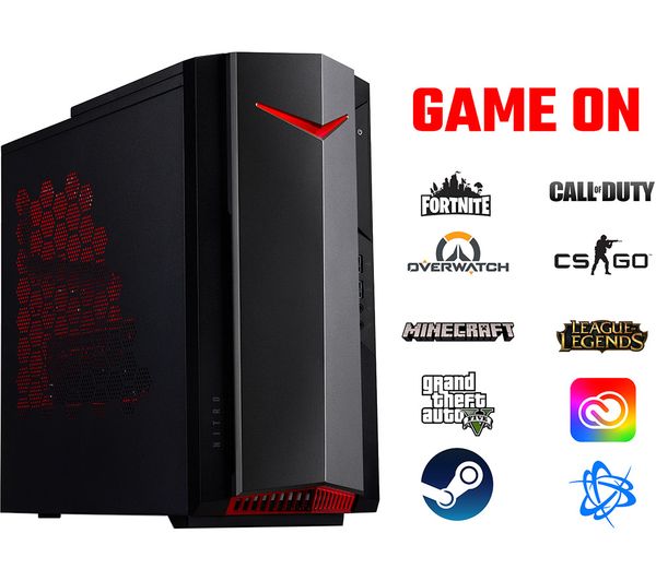 ACER Nitro N50-120 Gaming PC - AMD Ryzen™ 5, RTX 3050, 512 GB SSD - DG ...