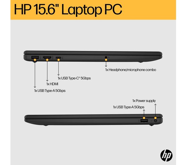 HP 15-fc0514sa 15.6" Refurbished Laptop - AMD Ryzen 5, 256 GB, Black ...