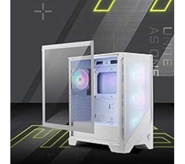 MSI MAG FORGE 320R AIRFLOW ATX Mid-Tower PC Case - White - 125448 ...