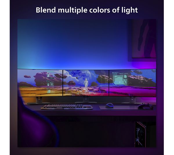 PHILIPS HUE Play Gradient 24-27" PC Monitor Lightstrip - Pack of 3 ...