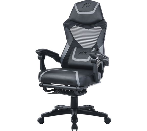 ADX Ergonomic Y 24 Gaming Chair - Black & Grey - - Currys Business