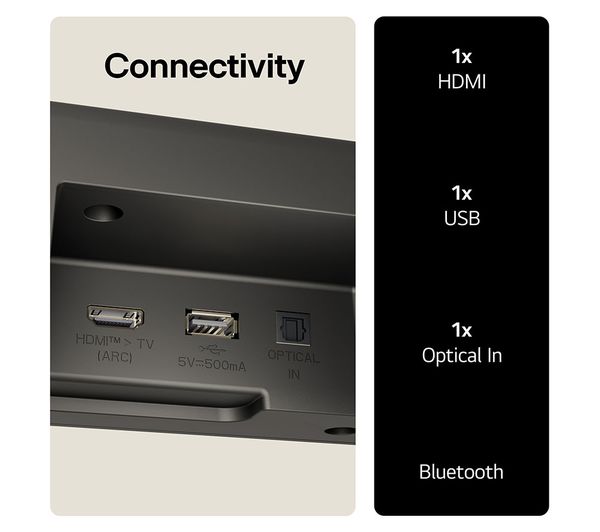 LG US60TR 5.1 Wireless Sound Bar - US60TR.AGBRLLK - Currys Business