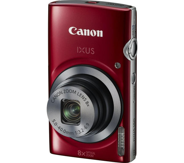 CANON IXUS 160 Compact Camera - Red - 0144C006 - Currys Business