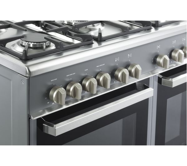 KENWOOD CK407GSL 90 cm Gas Range Cooker - Slate Grey & Chrome ...