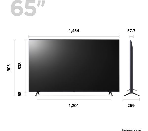 LG 65UR80006LJ 65" Smart 4K Ultra HD HDR LED TV with Amazon Alexa ...