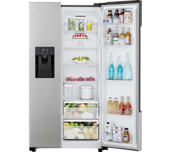 LG GSM32HSBEH American-Style Fridge Freezer - Silver - GSM32HSBEH ...