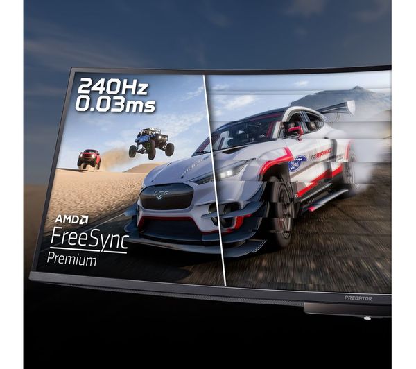 ACER Predator X49X Dual Quad HD 240HZ 49" Curved OLED Gaming Monitor ...