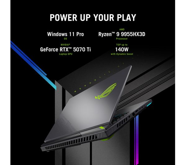 ASUS ROG Strix G16 16" Gaming Laptop - AMD Ryzen 9, RTX 5070 Ti, 1 TB ...