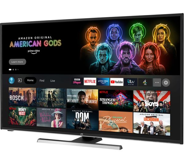 JVC LT-55CF890 Fire TV Edition 55" Smart 4K Ultra HD HDR LED TV with ...