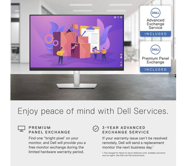 DELL P2422H Full HD 24" WLED Monitor - Black & Silver - 210-AZYX ...