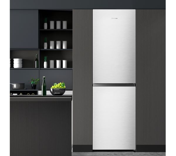 HISENSE RB327N4BCE 50/50 Fridge Freezer - Stainless Steel - RB327N4BCE ...