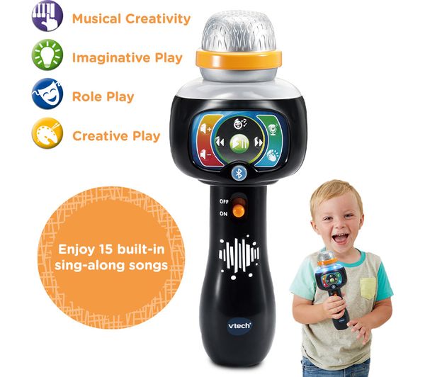 VTECH Singing Sounds Karaoke Microphone - Black - 551003 - Currys Business