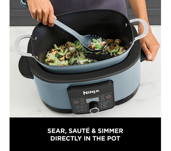 NINJA Foodi PossibleCooker MC1001UK 8-in-1 Slow Cooker - Sea Salt Grey ...